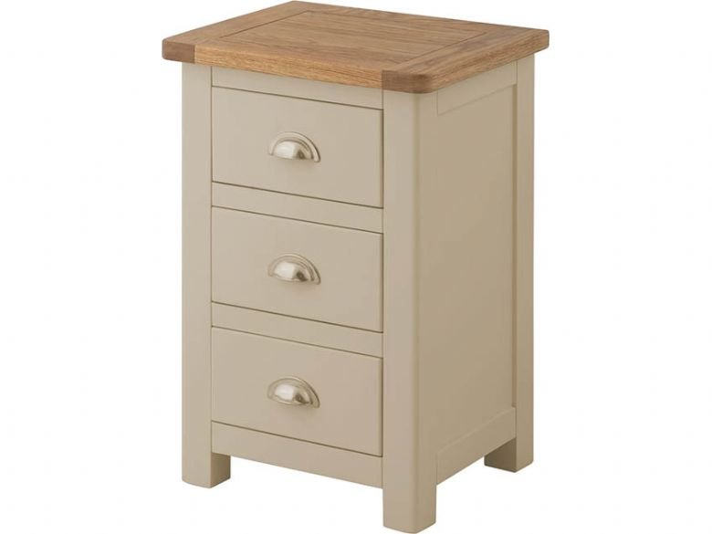 Hunningham Bedside Cabinet | 3 Drawer Oak Top - Lee Longlands