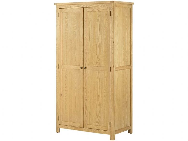 Hunningham 2 Door Wardrobe | Oak & Painted Finish - Lee Longlands