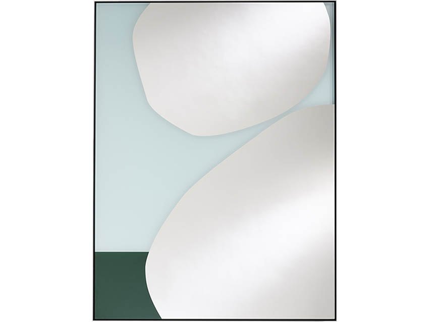 Mika Blue Abstract Mirror - Lee Longlands