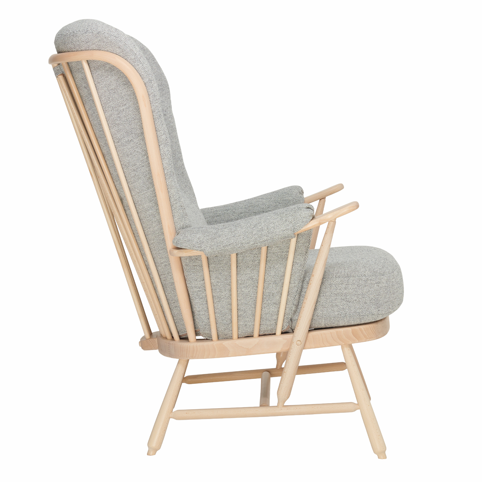 Ercol Evergreen High Back Easy Chair | Classic Ash Armchair | Lee Longlands