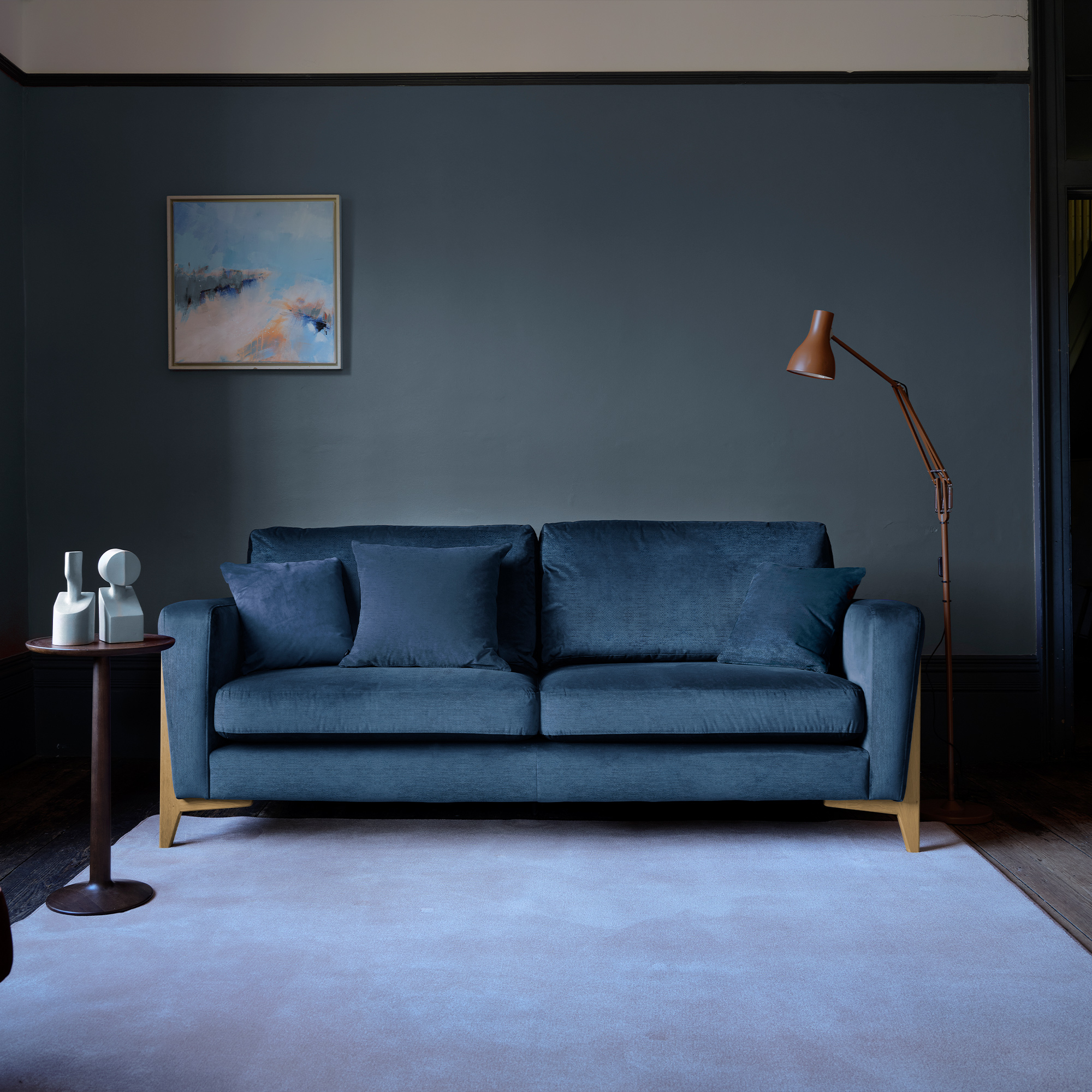 Ercol Marinello Small Sofa | Compact Oak-Leg Sofa | Lee Longlands