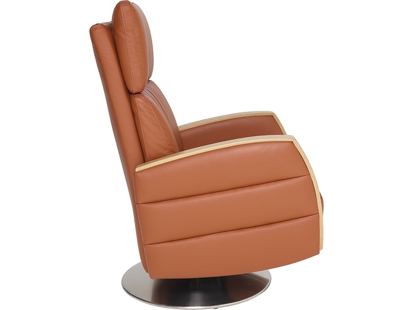 Ercol Noto Recliner Chair | Contemporary Oak & Leather Recliner | Lee ...