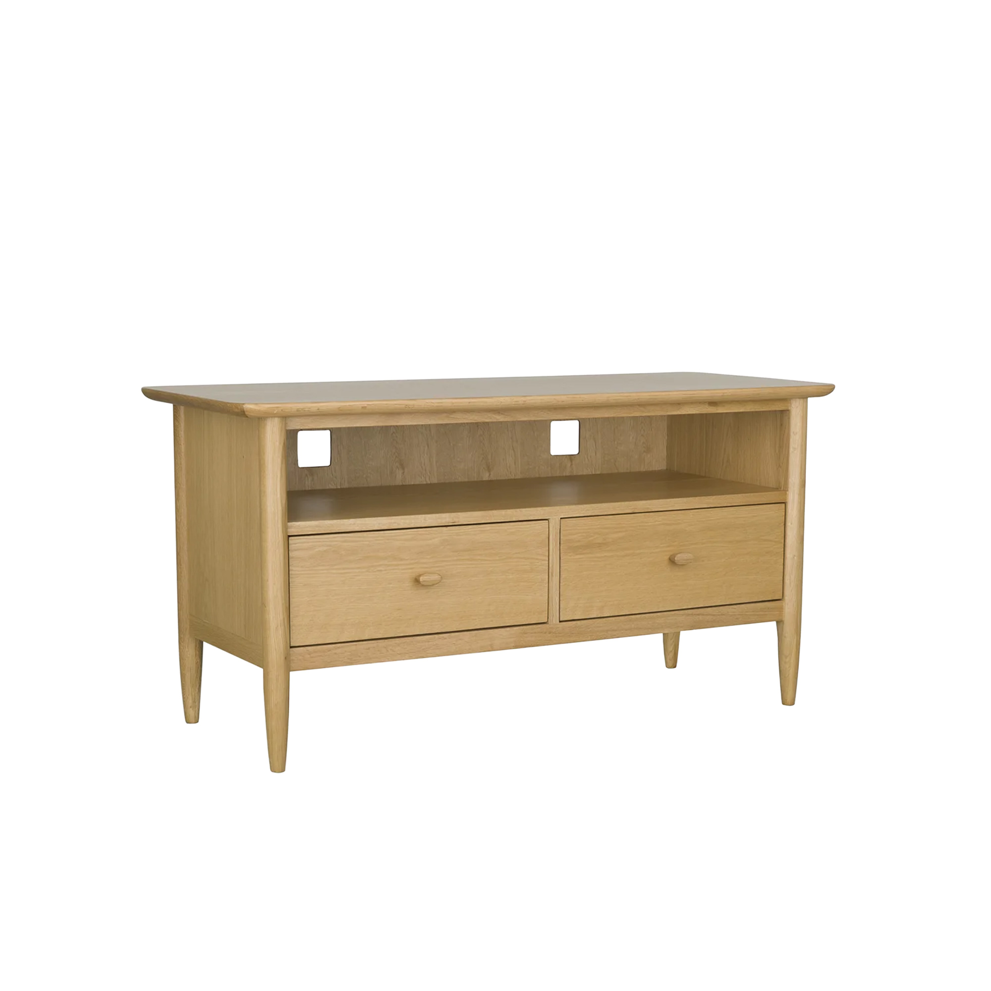 Ercol Teramo Oak TV Unit | Solid Oak Media Cabinet | Lee Longlands