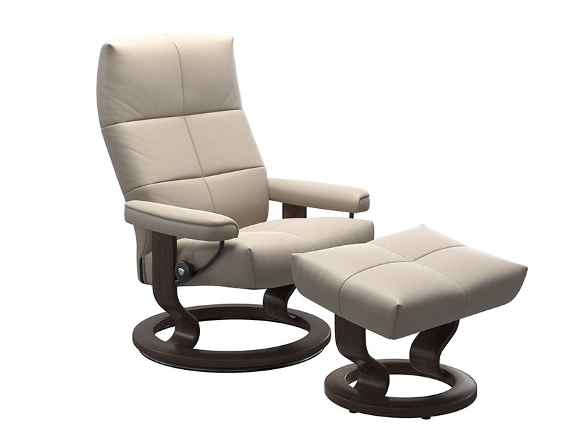 Stressless David Classic Recliner Chair and Stool | Lee Longlands