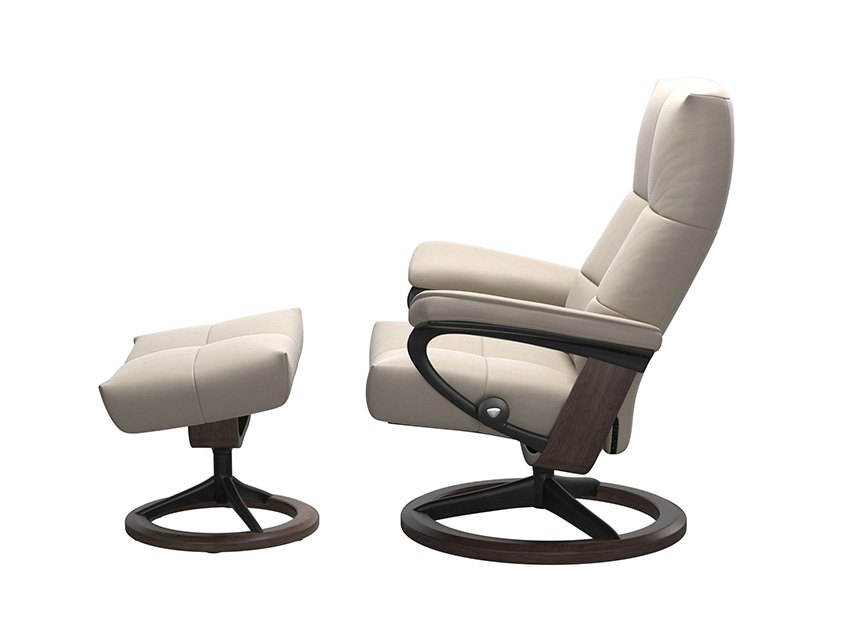 Stressless David Signature Medium Recliner Chair with Stool | Lee Long ...