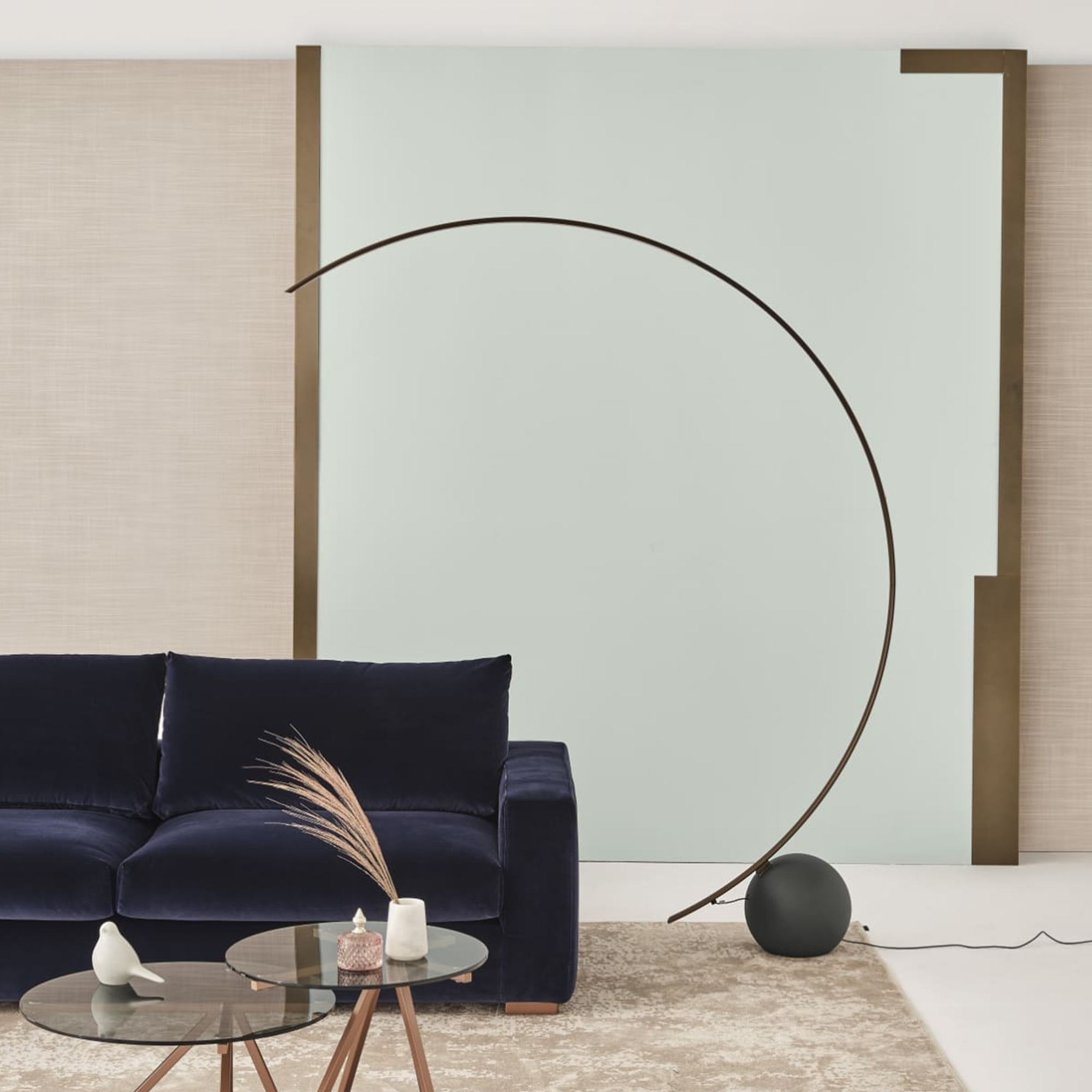 Bontempi Circle Light Floor Lamp | Anthracite Base - Lee Longlands