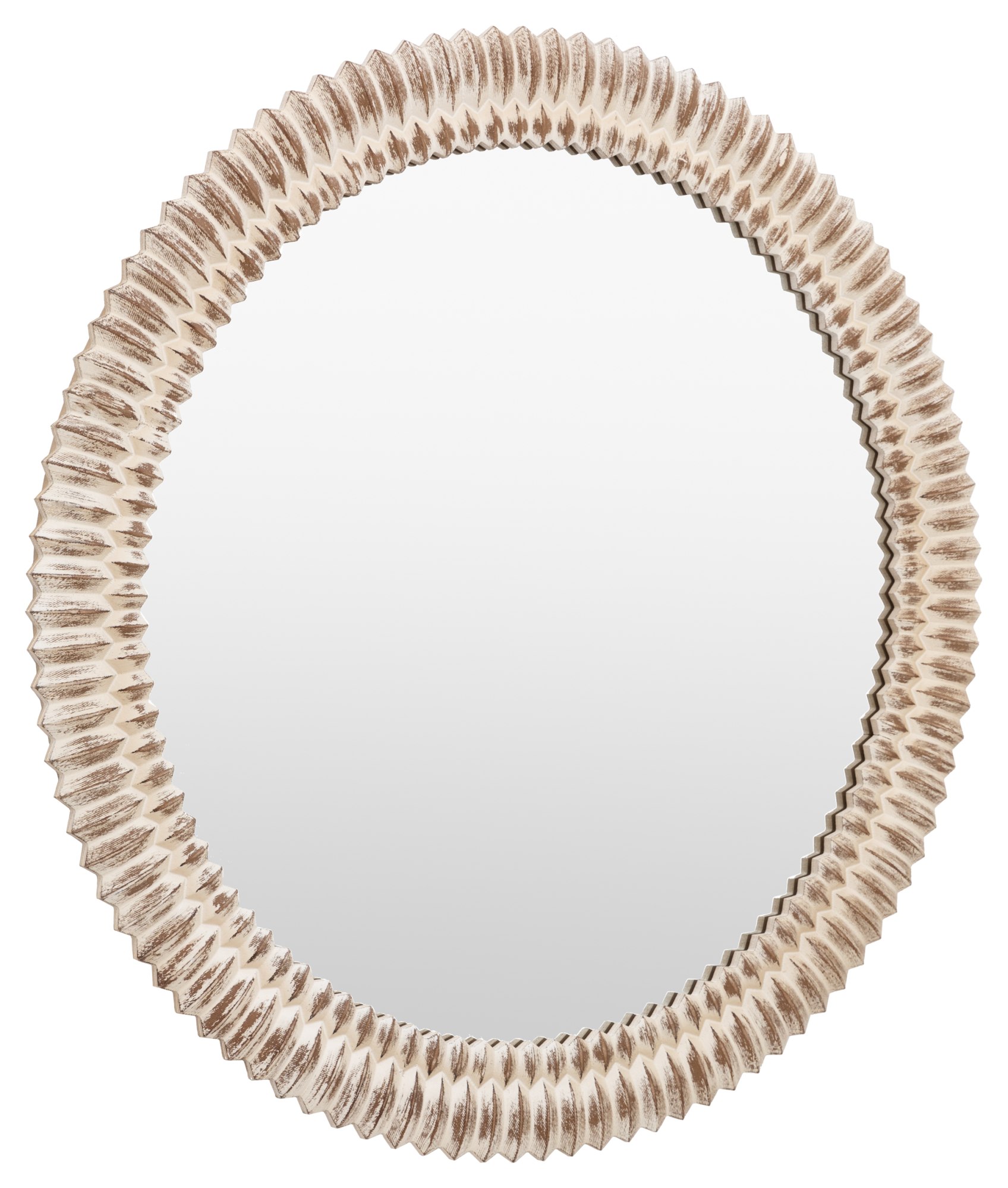 Pimlico Round Mirror in Whitewash | Lee Longlands