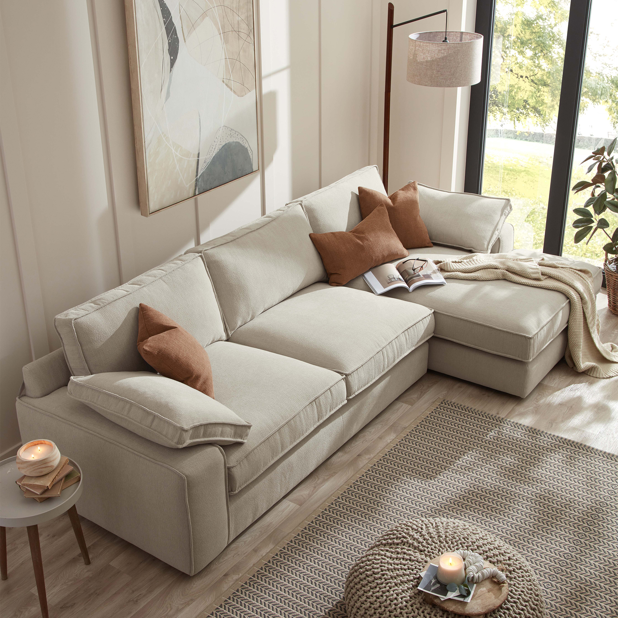Braunton LHF Medium Chaise Sofa | Modular UK-Made Comfort - Lee Longlands