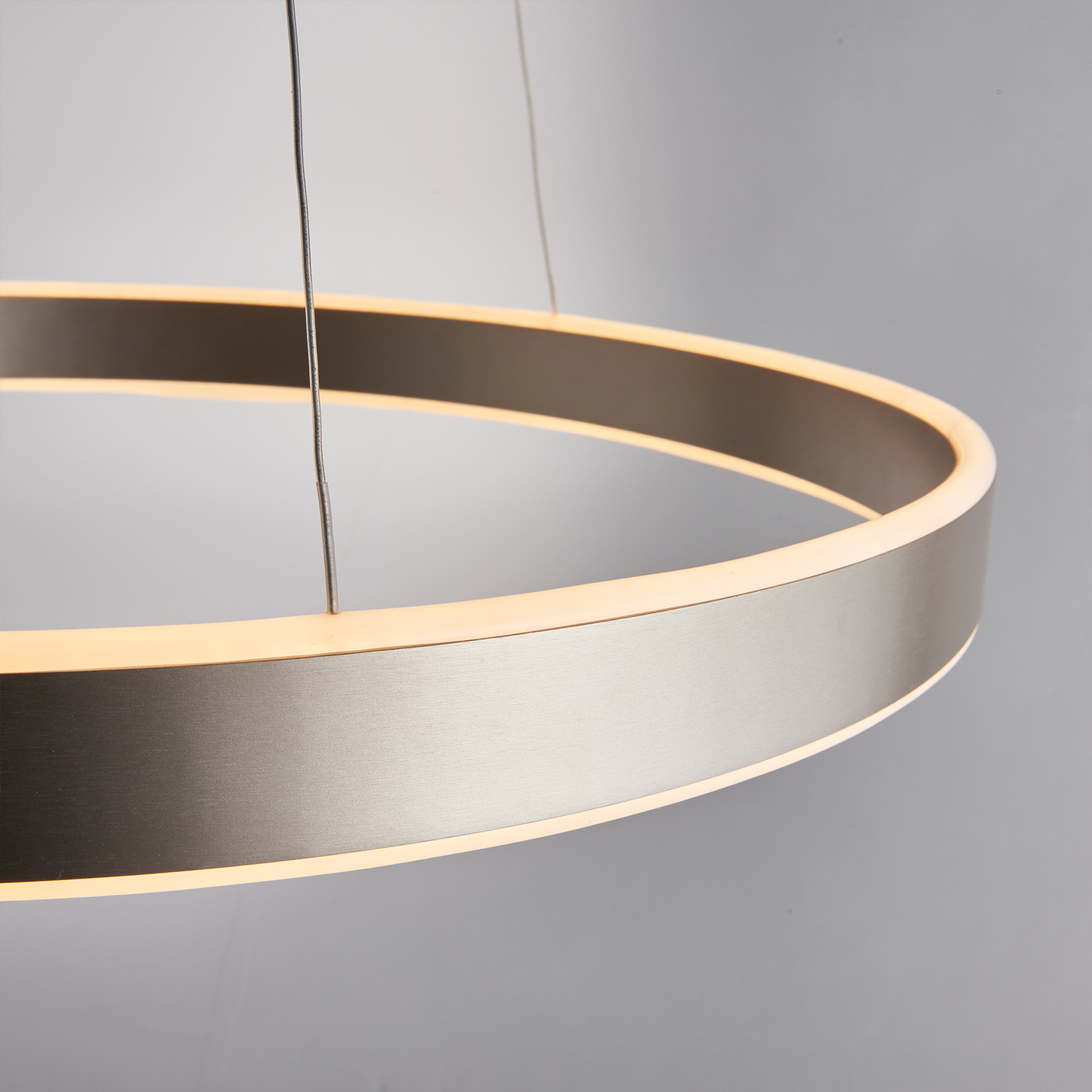 Gen Pendant Light in Matt Nickel with Frosted Glass | Lee Longlands