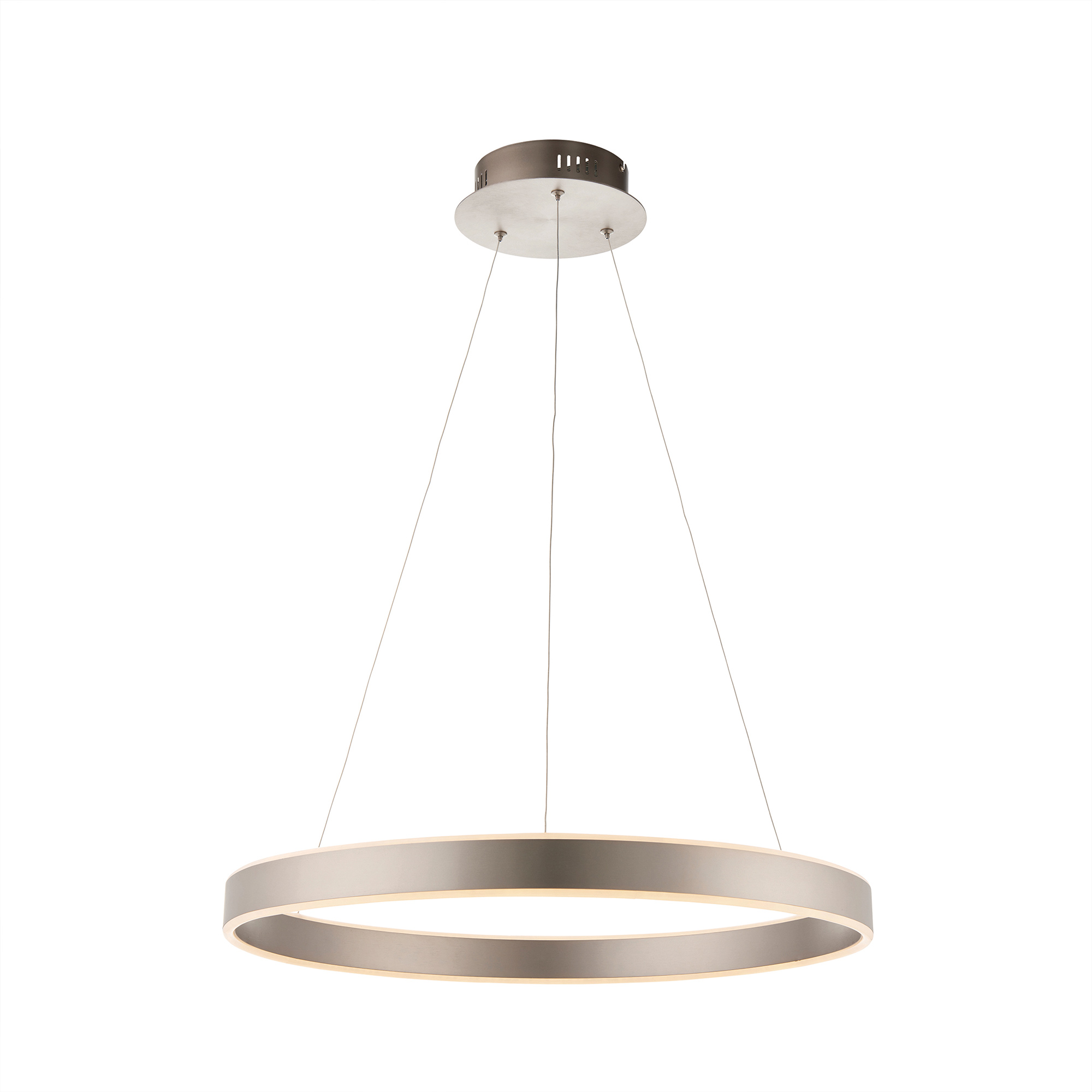 Gen Pendant Light in Matt Nickel with Frosted Glass | Lee Longlands