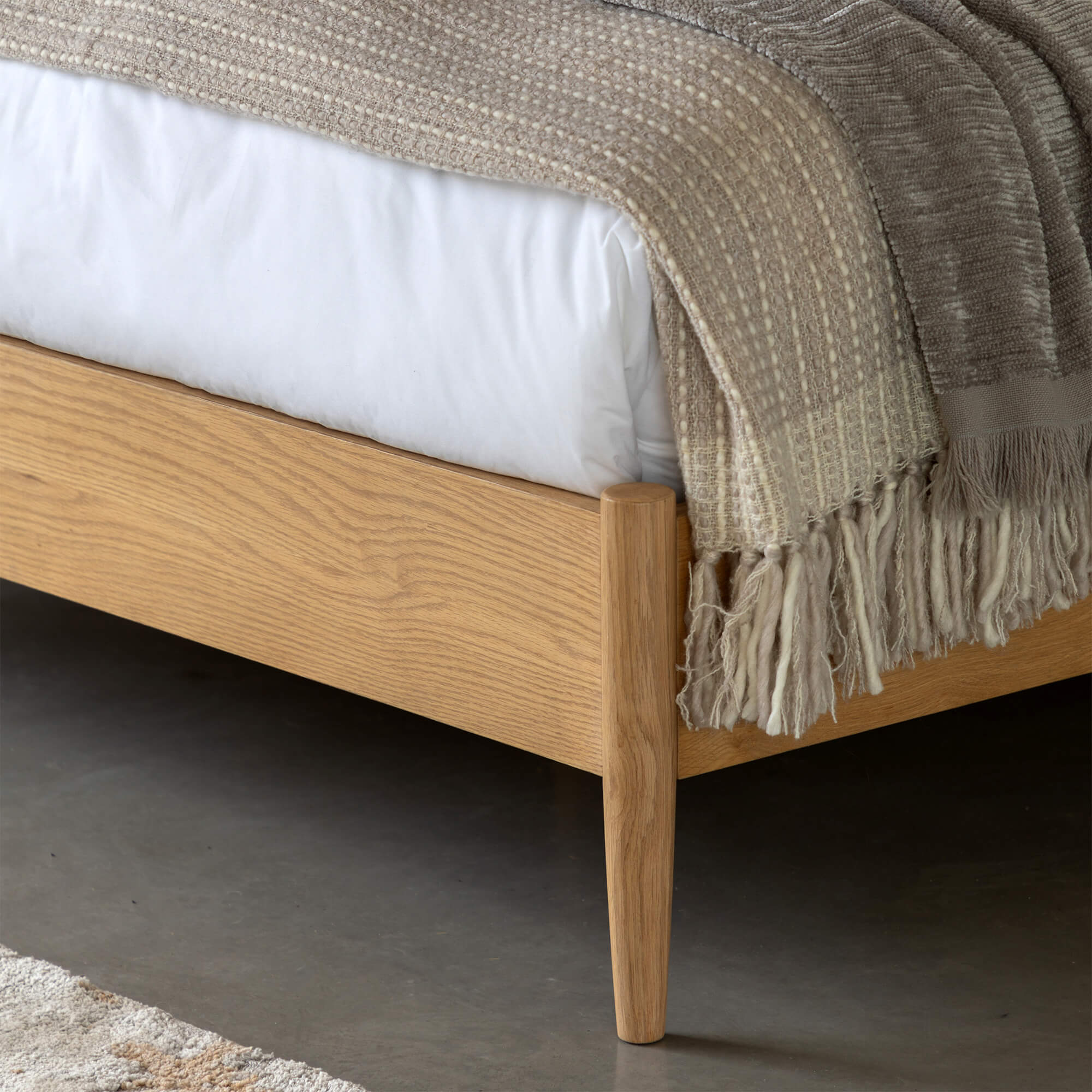 Hatfield Natural King Bed – Wooden Bed Frame | Lee Longlands