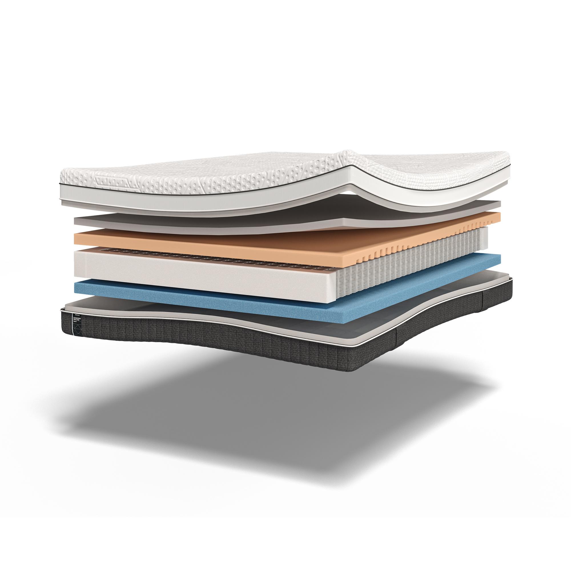 Emma Diamond Hybrid Deluxe Double Mattress | Medium Hybrid Cooling ...