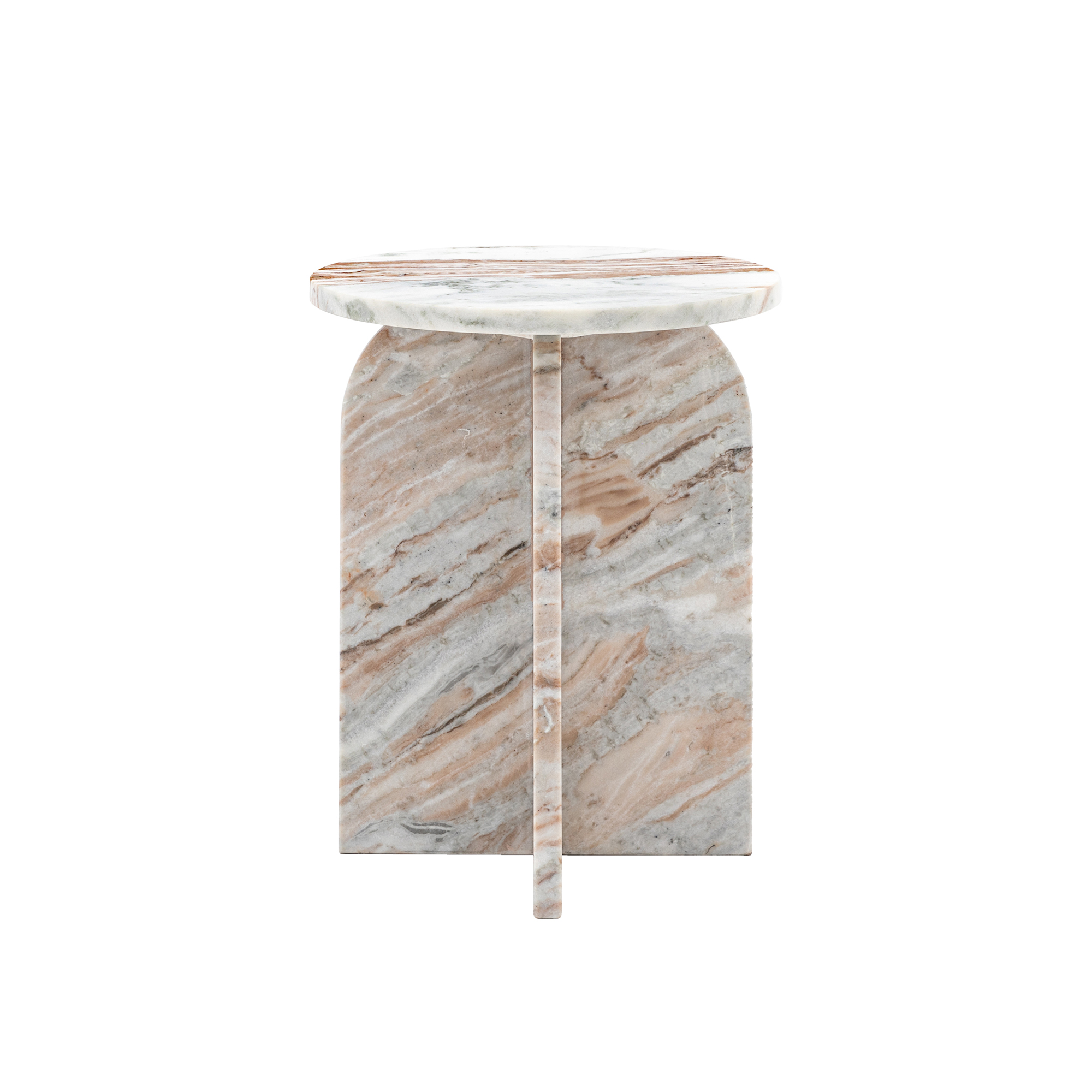 Amalfi Natural Side Table | Marble Side Table by Gallery Direct - Lee ...