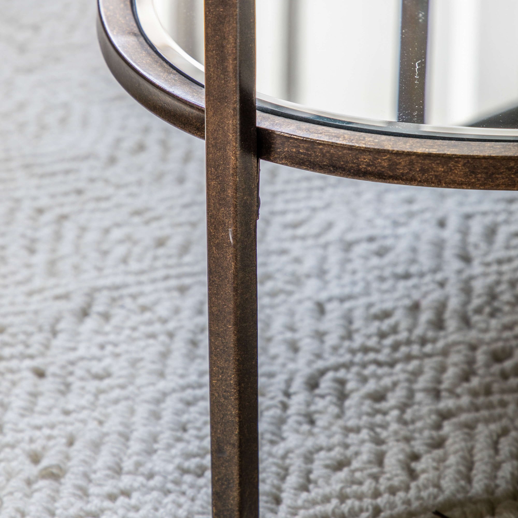 Hudson Coffee Table – Oval Metal & Glass Centrepiece | Lee Longlands