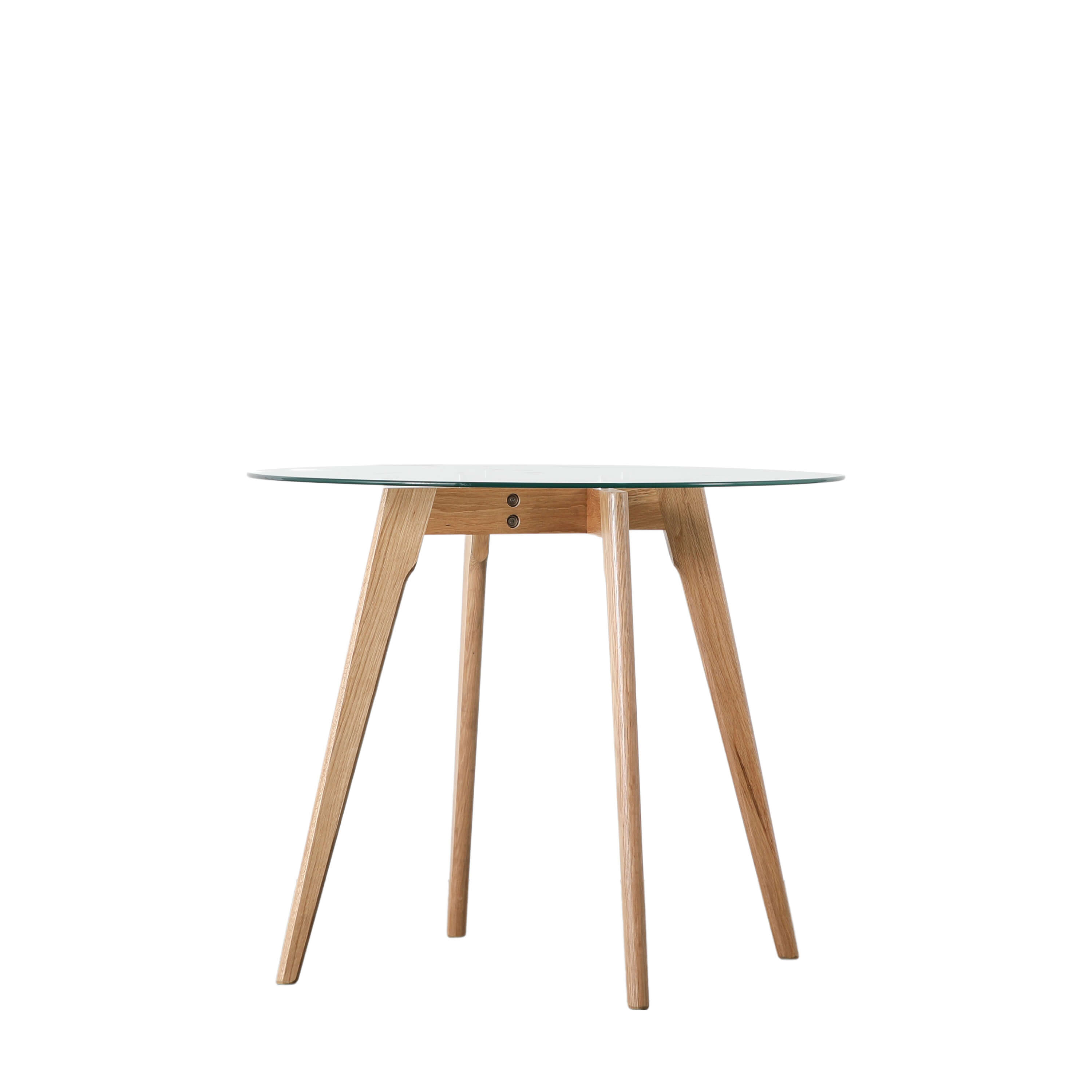 Blair Oak Round Dining Table | Contemporary Wooden Dining Table - Lee ...