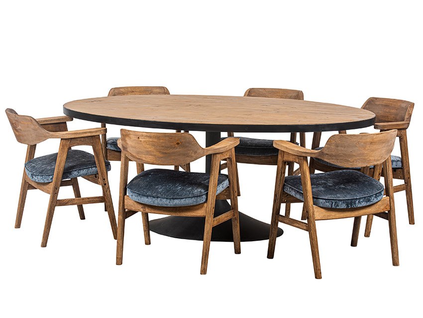 Heston Large Oval Dining Table - Lee Longlands