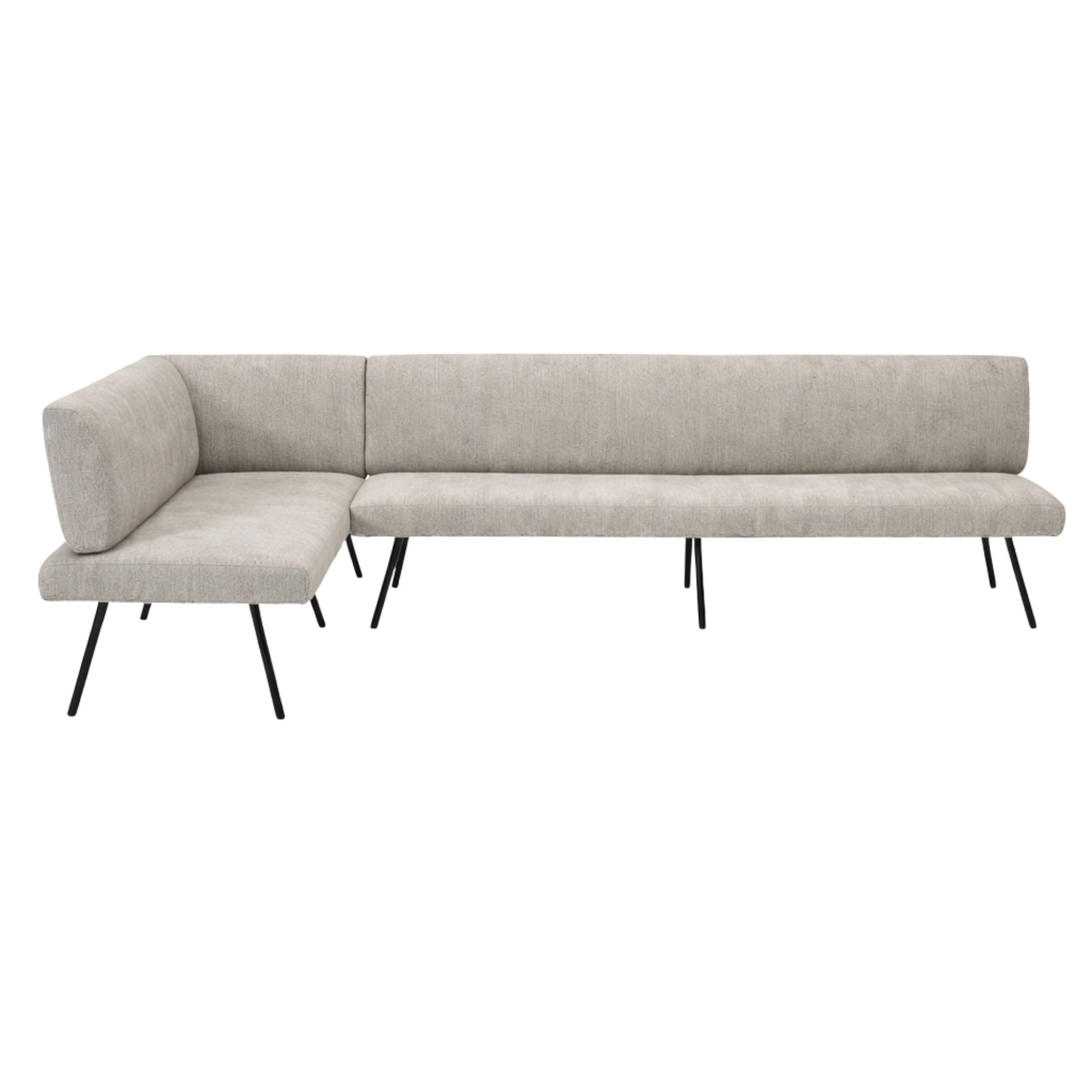 Upholstered Corner Bench with Oak or Steel Legs | Modular Seating - Lee ...