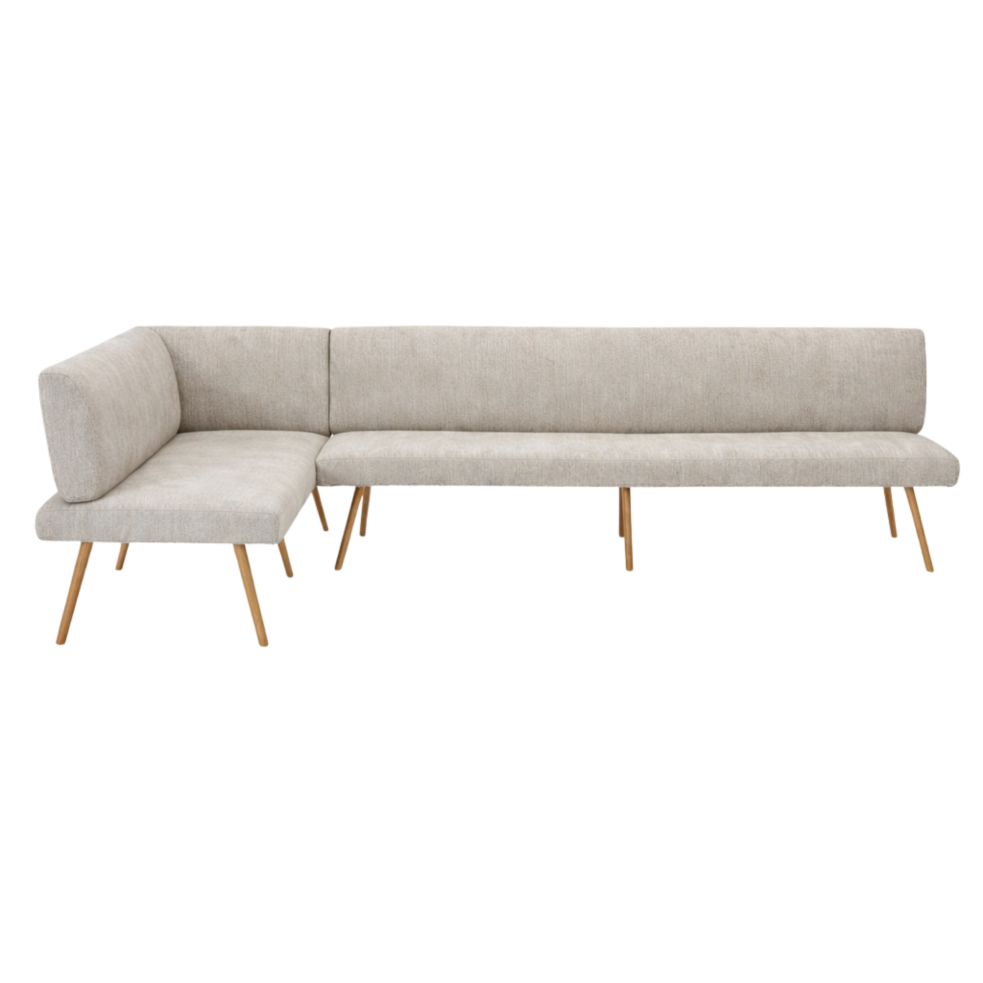 Upholstered Corner Bench with Oak or Steel Legs | Modular Seating - Lee ...