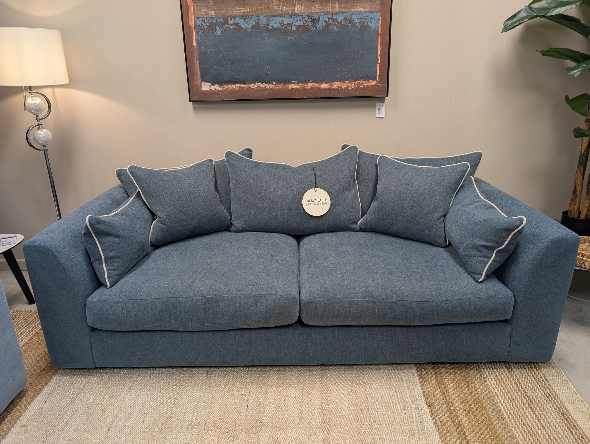 Lynton, Large Sofa (fibre), Cuddler Chair (foam) and Footstool - Lee ...