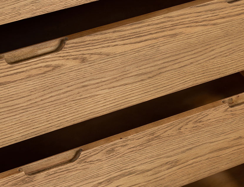 Nordic Chest 2 Over 3 | Solid Oak and Oak Veneer | Lee Longlands