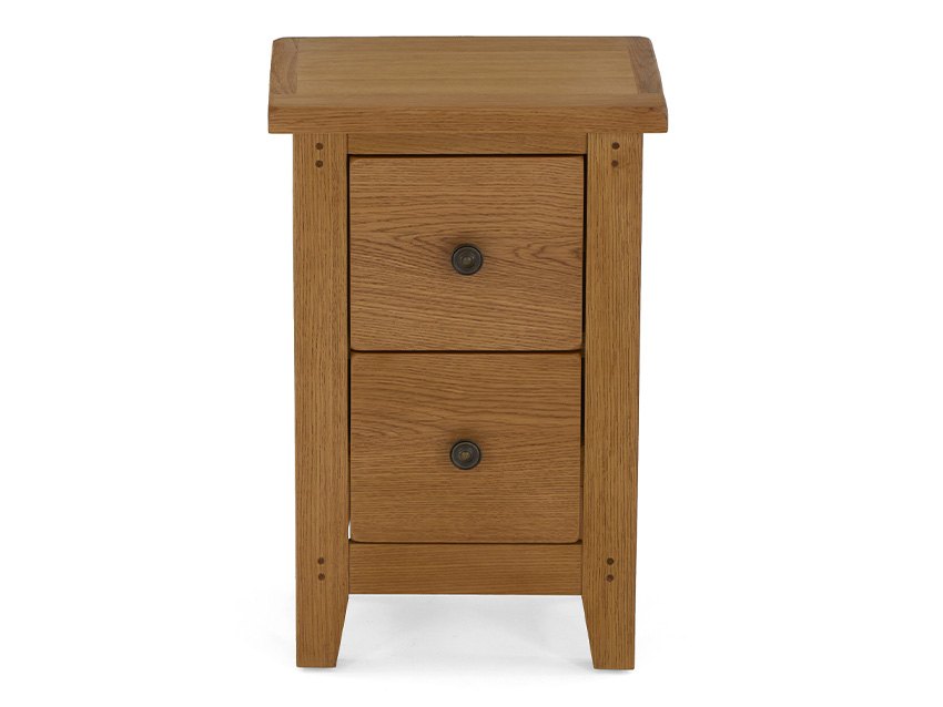 Brenton Narrow Bedside Table | Oak | Lee Longlands