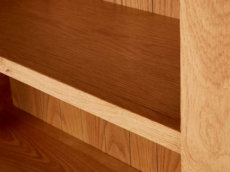 Fairfax Oak Large Deep Bookcase - Lee Longlands