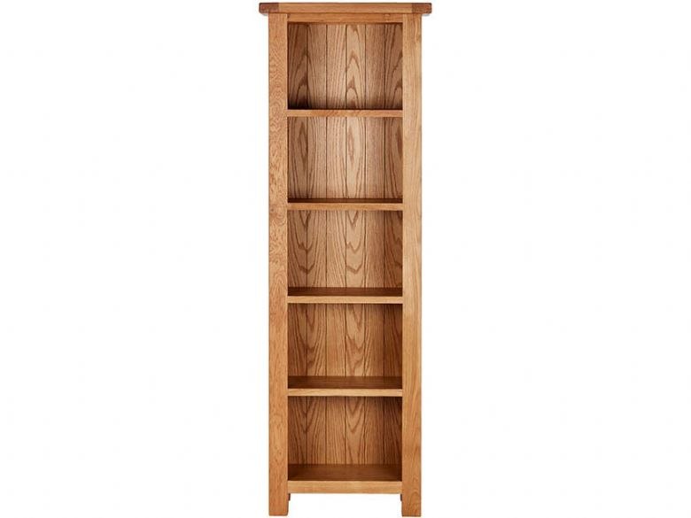 Fairfax Oak Slim Deep Bookcase - Lee Longlands