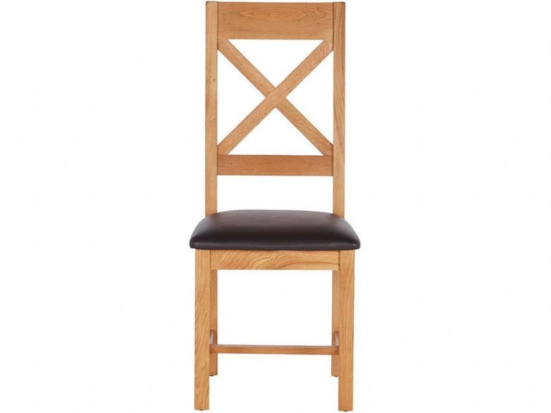 Fairfax Oak Cross Back Chair - Lee Longlands