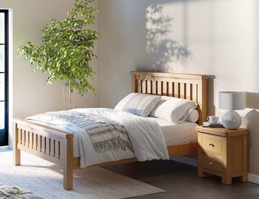 Seville Bedroom 50 Slatted Bed - Lee Longlands