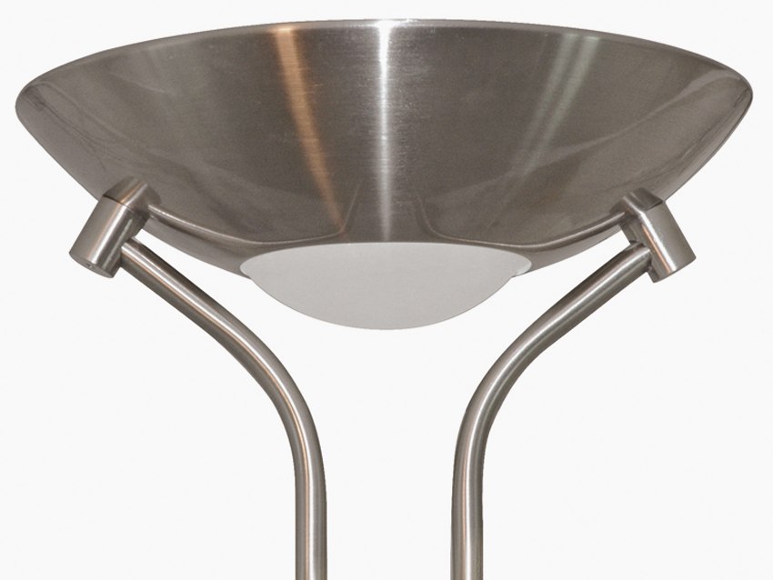 Mother & Child Satin Silver Halogen Floor Lamp - Lee Longlands