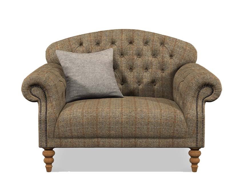 Tetrad Arbroath Harris Tweed Snuggler - Bracken Herringbone Elegance ...