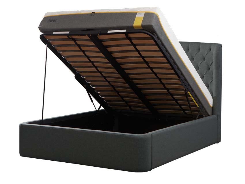 Holcot 5'0 King Size Ottoman Bed by Tempur - Classic & Contemporary De ...