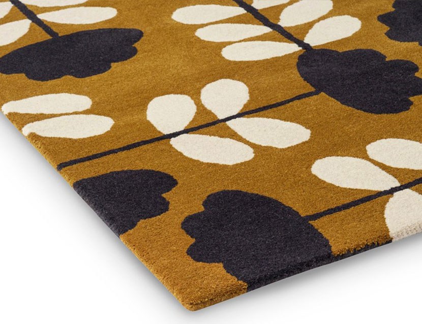Orla Kiely Cut Stem Dijon Rug 180cm x 120cm - Lee Longlands