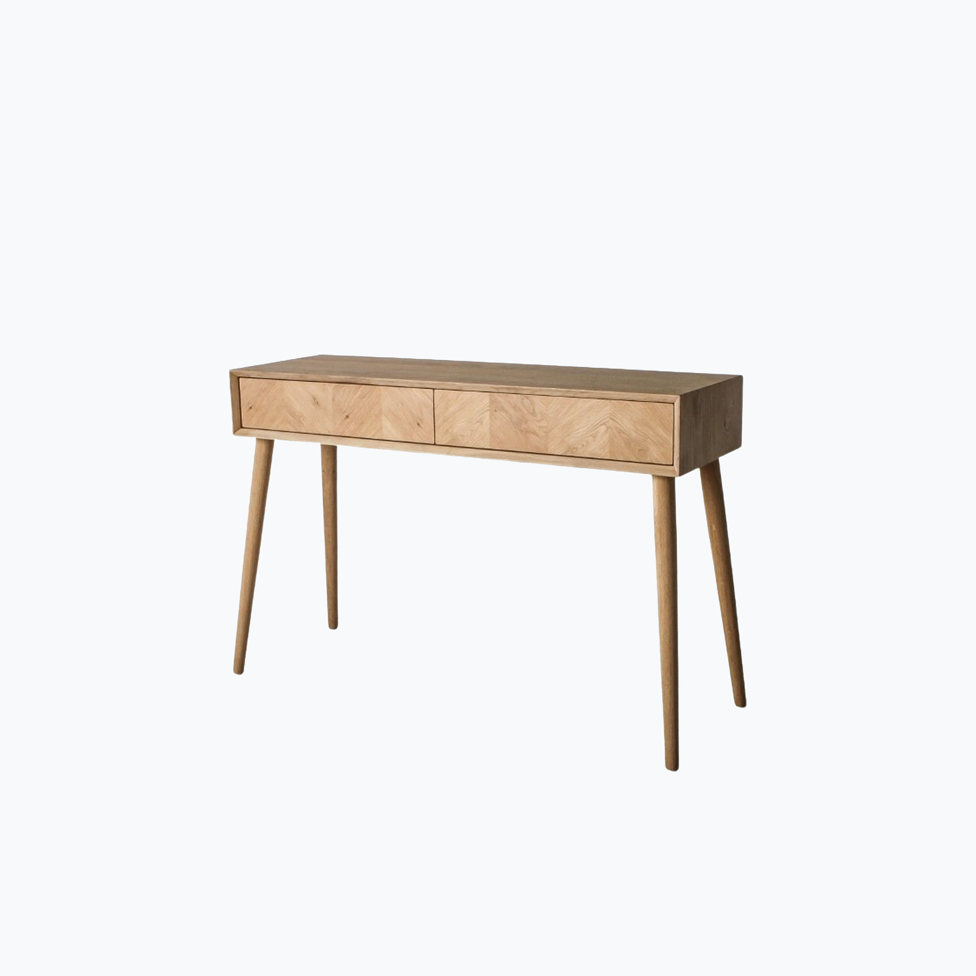 Milan Oak 2 Drawer Console Table - Lee Longlands