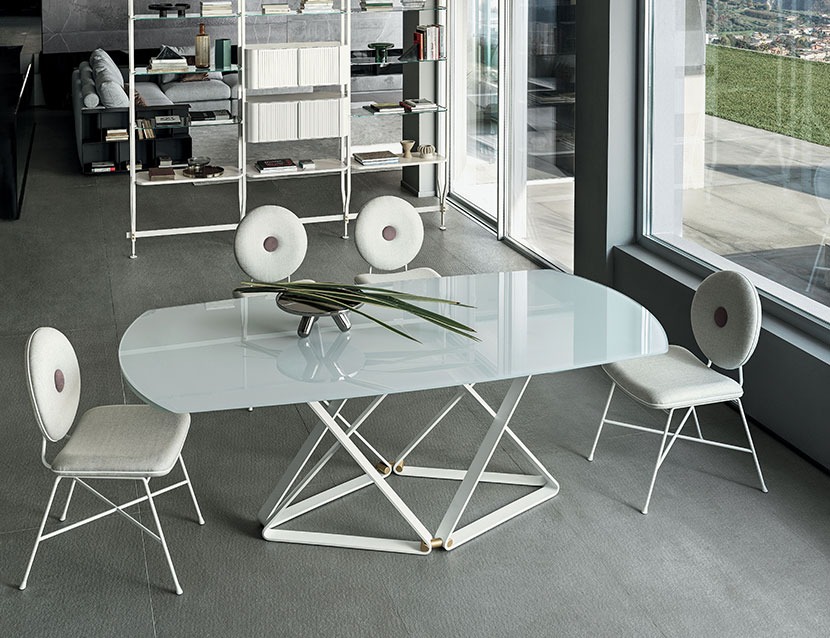 Bontempi Delta 2M Barrell Fix Dining Table - Lee Longlands