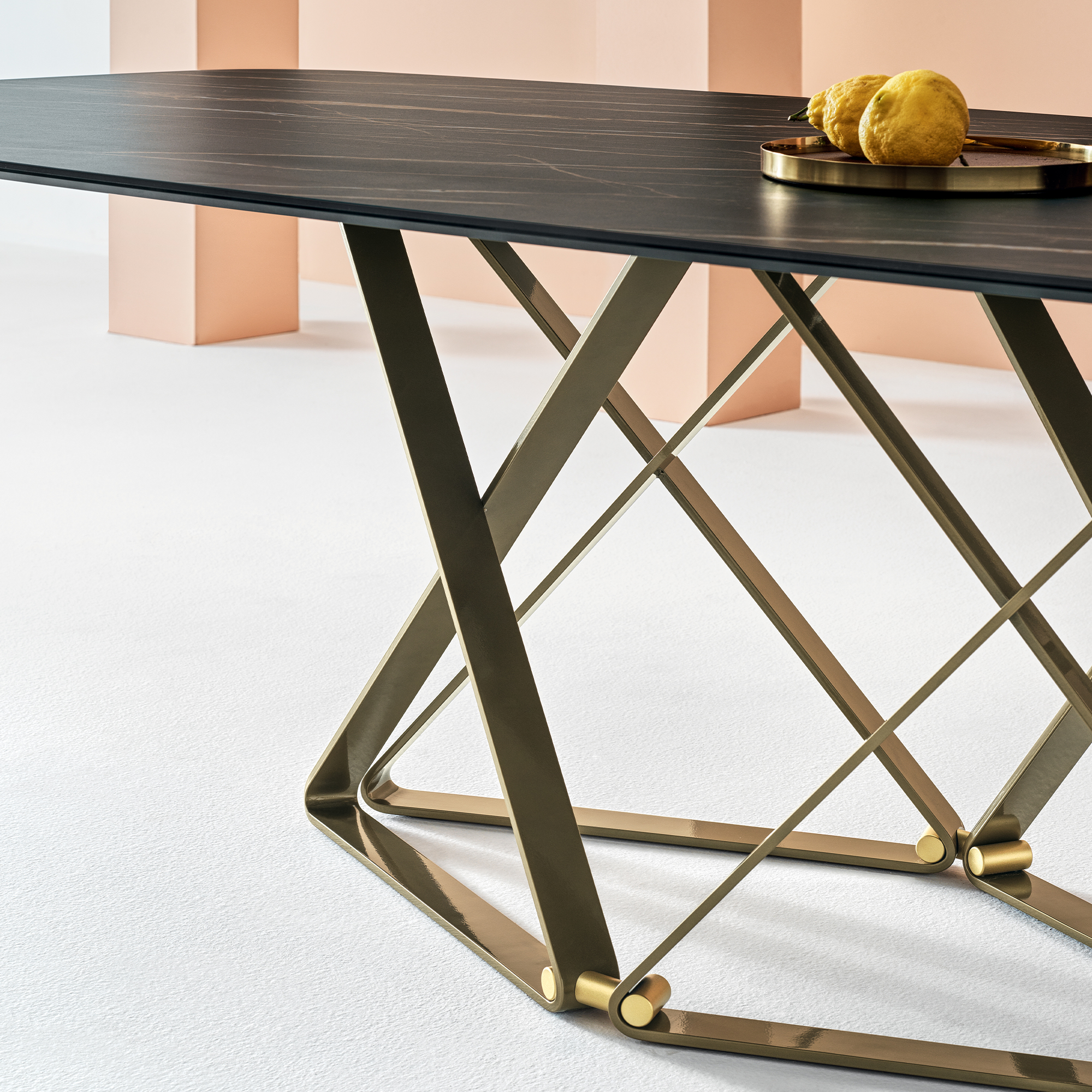Bontempi Delta Rectangular Fix Dining Table 2m - Lee Longlands