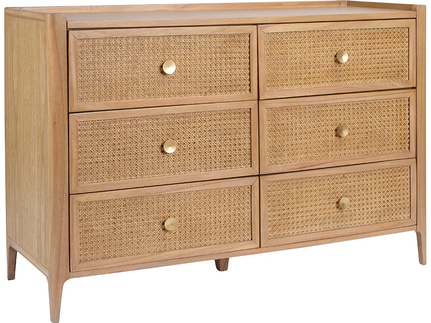 Java 6 Drawer Wide Chest - Lee Longlands