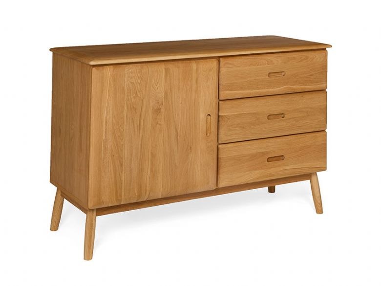 Malin Mid-Century Modern Buffet: Sleek Oak & Functional Storage - Lee ...
