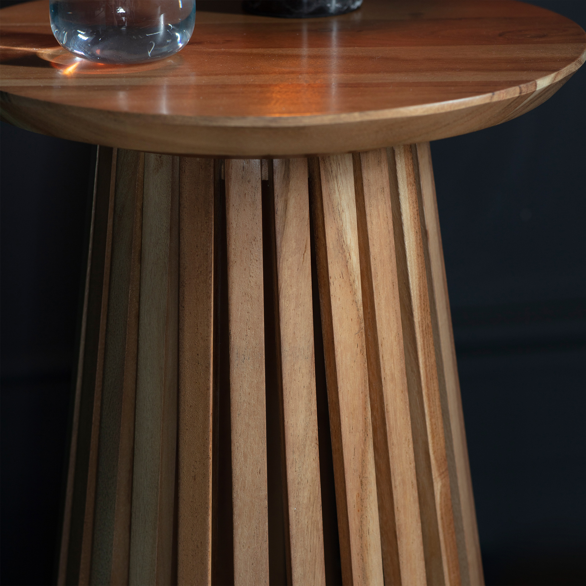 Brookland Slatted Side Table - Lee Longlands