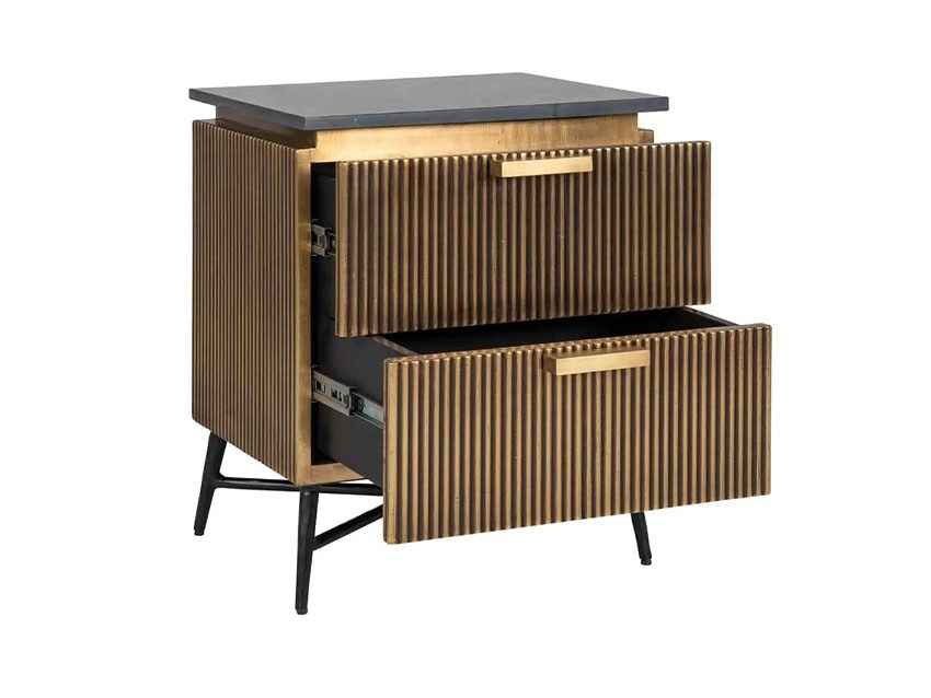 Lima 2 Drawer Bedside Table - Modern Luxury for Your Bedroom | Lee Lon ...