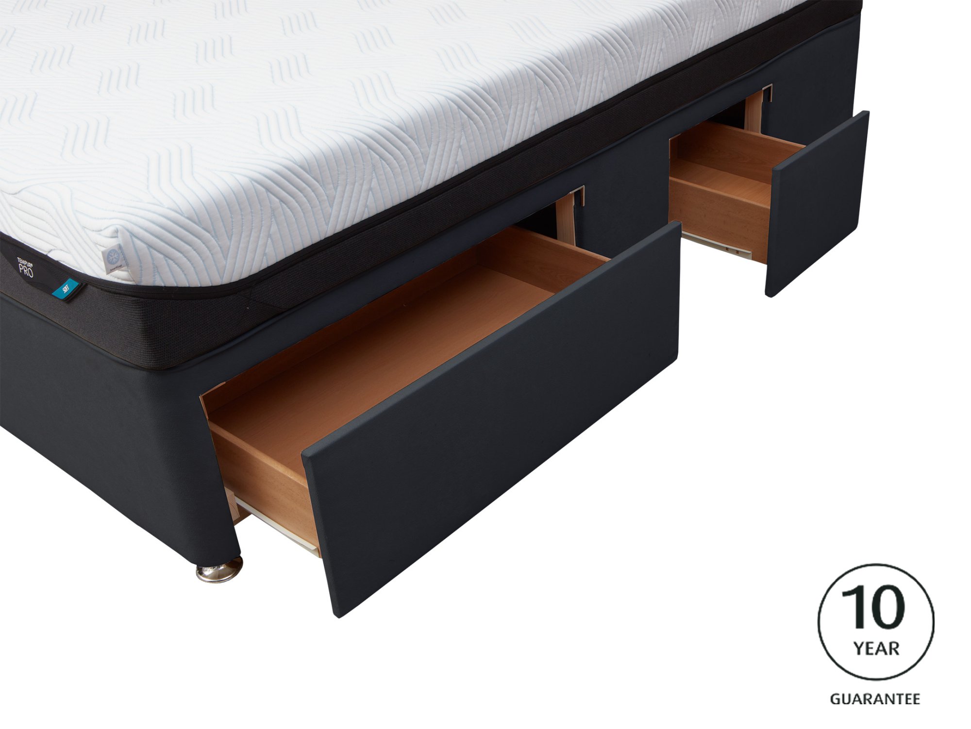 Tempur Buckingham Double Divan Bed With Drawers - Lee Longlands