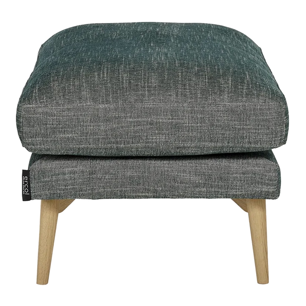 Ercol Forli Footstool | Contemporary Oak-Leg Footstool | Lee Longlands