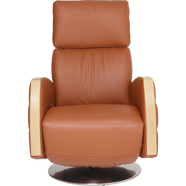 Ercol Noto Recliner Chair | Contemporary Oak & Leather Recliner | Lee ...