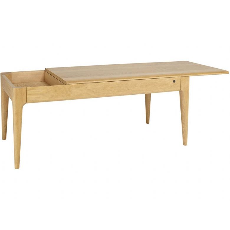 Ercol Romana Oak Coffee Table | Solid Oak Living Room Table | Lee Longlands