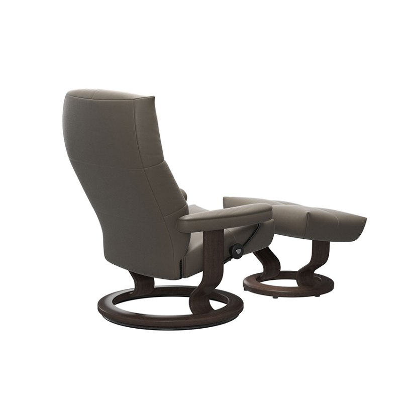 David Small Classic Recliner Chair & Stool by Stressless | Lee Longlan ...