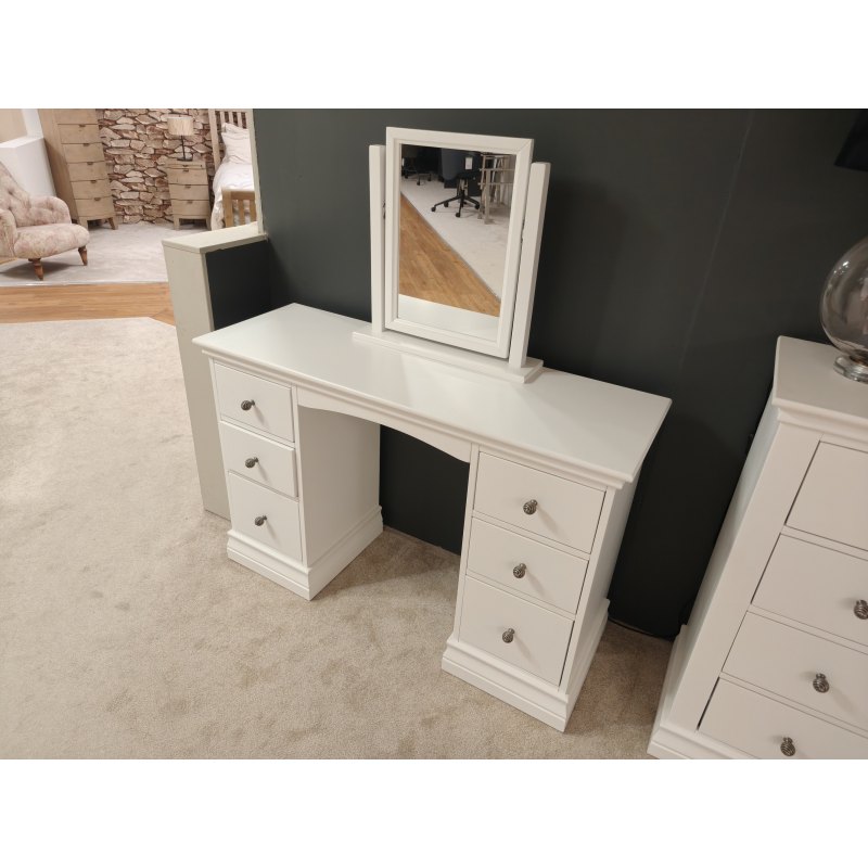 Viggo Double Pedestal Dressing table with Vanity mirror - Lee Longlands