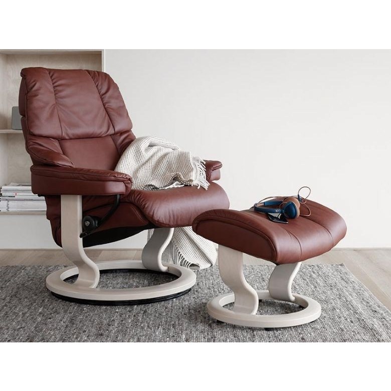 Stressless Reno Medium Chair and Stool - Lee Longlands