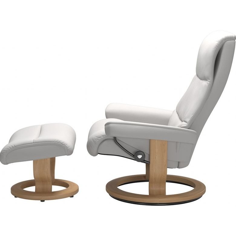 Stressless View Medium Chair & Stool - Lee Longlands