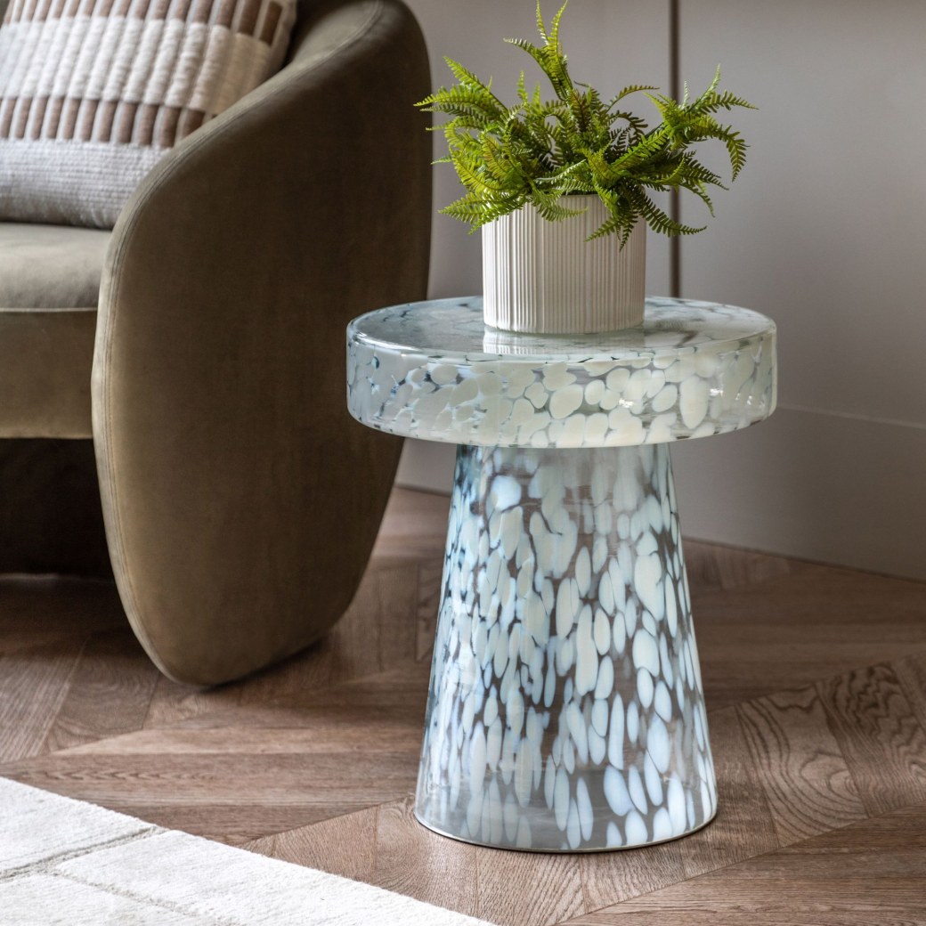 Organic Glass Side Table – Sculptural Modern Design - Lee Longlands