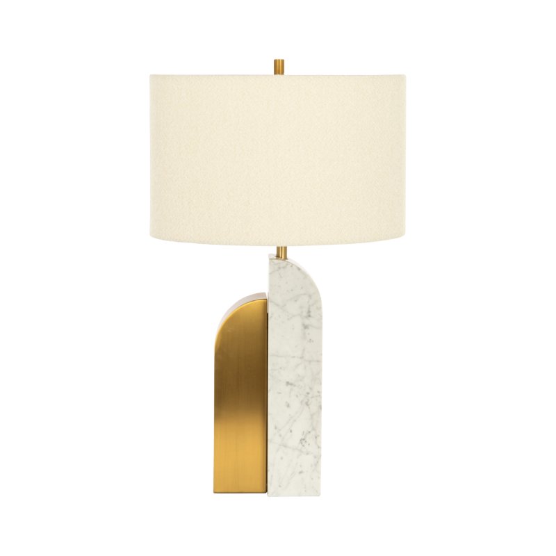 Florina Table Lamp – Metal & Marble with Gold Detail | Lee Longlands